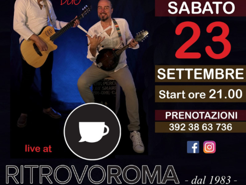 23 Settembre 2023 - Live Music Ritrovo Roma - Gioiosa Marea - Ttattà Go